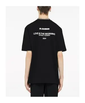 JIL SANDER Logo Printed Crewneck T-shirt