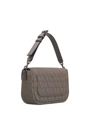 Valentino Garavani Monogram Shoulder Bag - Gray