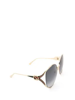 Gucci Oversized Metal Sunglasses