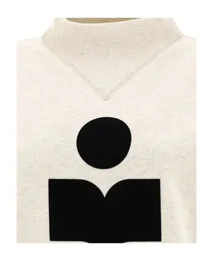 Isabel Marant Étoile Moby High Neck Logo Sweatshirt