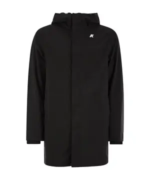 K-WAY Hooded Coat - Black