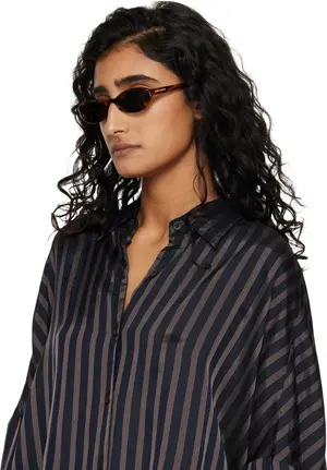 Saint Laurent Oval Frame Sunglasses
