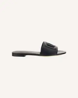 Dolce & Gabbana Leather Sandals - Black