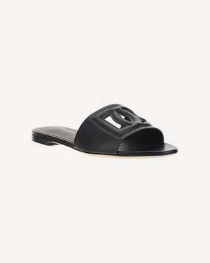 Dolce & Gabbana Leather Sandals - Black
