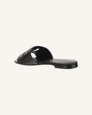 Dolce & Gabbana Leather Sandals - Black
