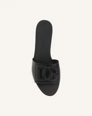 Dolce & Gabbana Leather Sandals - Black