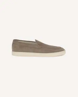 Brunello Cucinelli Suede Loafers - Grey