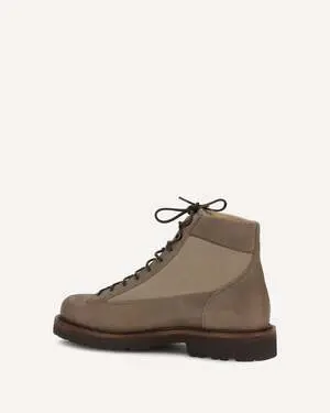 Brunello Cucinelli Suede Lace-up Ankle Boots - Brown