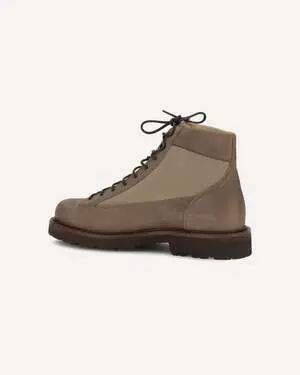 Brunello Cucinelli Suede Lace-up Ankle Boots - Brown
