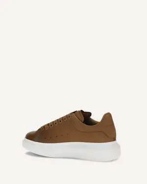Alexander McQueen Oversized Leather Sneakers - Brown