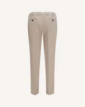 Brunello Cucinelli Dyed Cotton Tailored Trousers - Beige