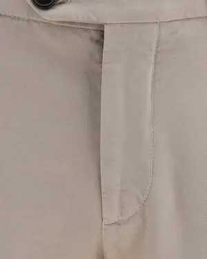 Brunello Cucinelli Dyed Cotton Tailored Trousers - Beige