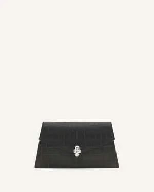 Alexander McQueen Mini Skull Clutch - Black
