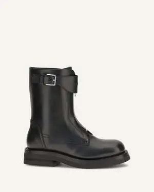 Alexander McQueen Leather Boots - Black