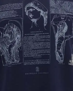 Brunello Cucinelli Cotton Printed T-shirt