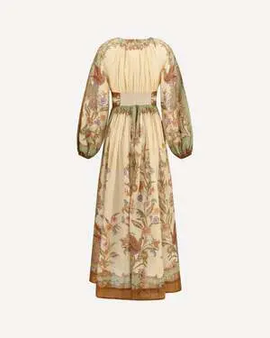 Zimmermann Indra Elasticated Waist Maxi Dress - Multicolour
