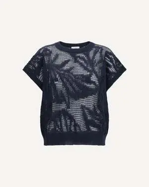 Brunello Cucinelli Dazzling Water Lillies T-shirt - Blue