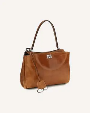 Balenciaga Small Rodeo Handbag - Brown