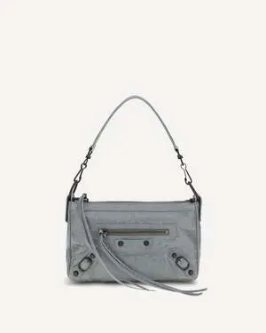 Balenciaga Le City Moto Mini Handbag - Grey