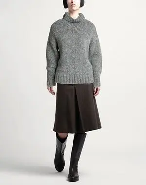 Alpha Studio Wool And Metal Fiber Turtleneck Sweater