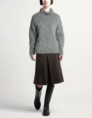 Alpha Studio Wool And Metal Fiber Turtleneck Sweater