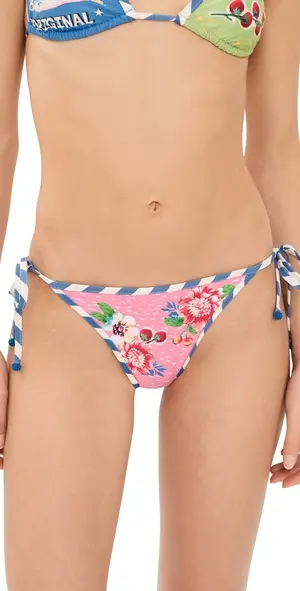 Agua Bendita Clemente Reversible Bikini Bottoms - Multicolor