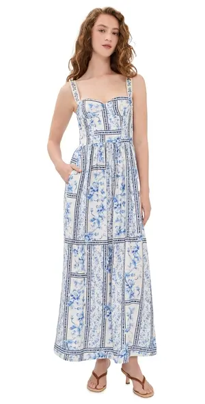 Agua Bendita Marcia Embroidered Maxi Dress - Multicolor
