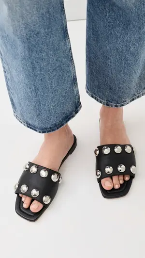 LOEFFLER RANDALL Hayes Studded Flat Sandals