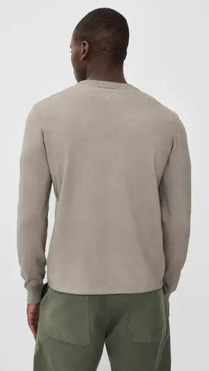 Rag & Bone Washed Supima Crew Sweater