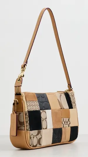 COACH Patchwork Leather Plaza Shoulder Bag