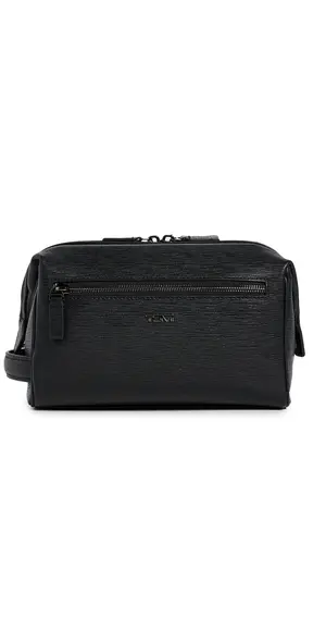 Tumi Framed Travel Kit Bag - Black Embossed