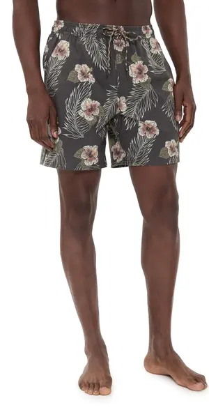 KATIN Mallow Volley Swim Trunks - Black