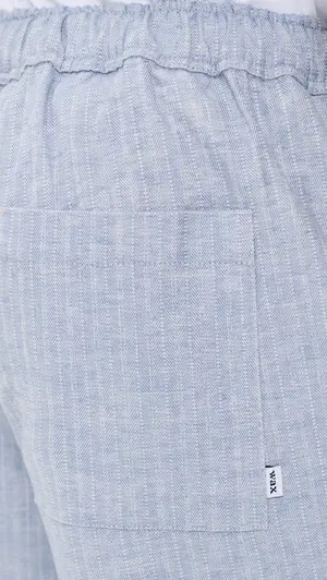 WAX LONDON Cotton Linen Herringbone Shorts