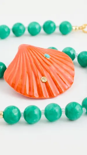 LIZZIE FORTUNATO Corfu Shell Necklace