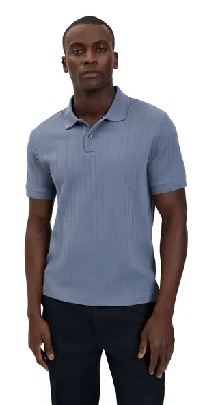 Vince Drop Needle Stripe Polo
