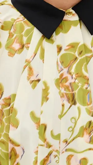 La DoubleJ Sunburst Cotton Poplin Dress