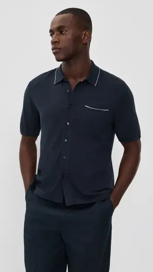Rag & Bone Conrad Silk Blend Dalton Shirt