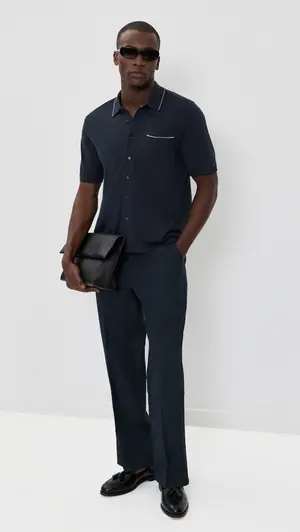 Rag & Bone Conrad Silk Blend Dalton Shirt