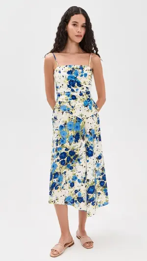 A.L.C. Peyton Floral Print Cotton Dress