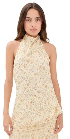 Lioness Sundown Halter Top - Beige