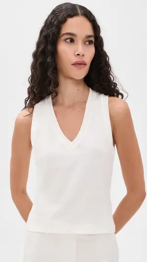 Renggli Cotton V-neck Tank Top