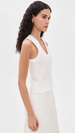 Renggli Cotton V-neck Tank Top