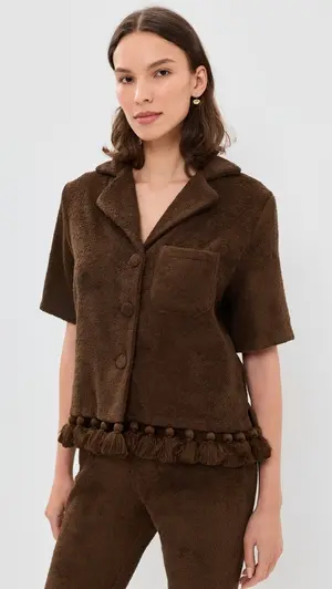 Cap D'antibes Antonia Terry Cloth Shirt
