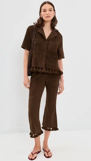 Cap D'antibes Antonia Terry Cloth Shirt