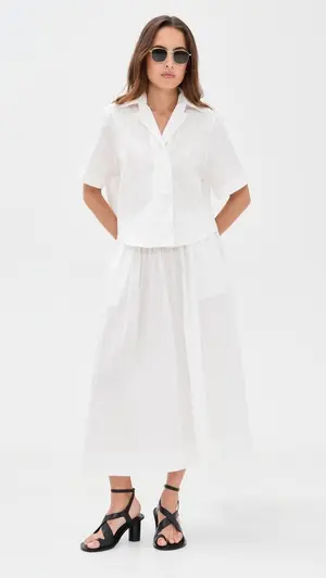 HOUSE OF DAGMAR Cotton Maxi Skirt