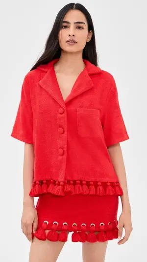 Cap D'antibes Antonia Terry Cloth Shirt