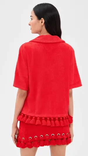 Cap D'antibes Antonia Terry Cloth Shirt