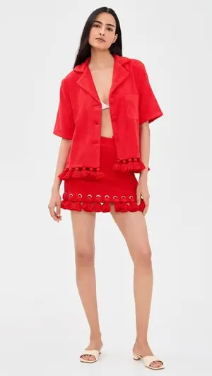 Cap D'antibes Antonia Terry Cloth Shirt