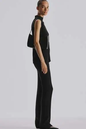 THE ROW Alma Baguette Bag - Black