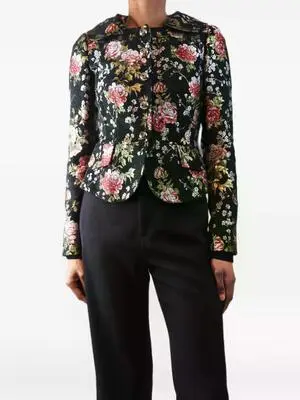 Ulla Johnson Floral Print Silk Jacket